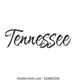 Tennessee Text Design Vector Calligraphy Typography Stock Vector ...