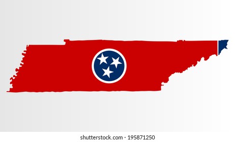 Tennessee Vector Map Silhouette Tennessee Vector Stock Vector (Royalty ...