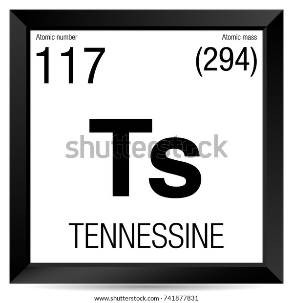 Tennessine Symbol Element Number 117 Periodic Stock Vector (Royalty ... Tennessine Symbol Element Number 117 Periodic Stock Vector (Royalty ...