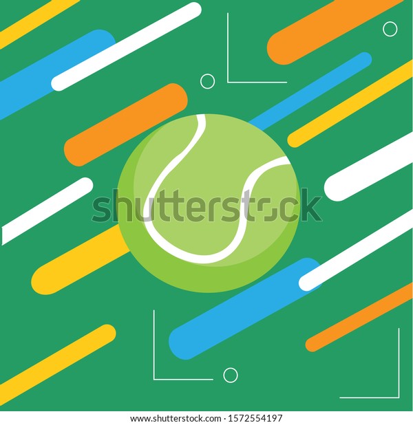 Tennis Background Design Geometry Stock Vector (Royalty Free ...