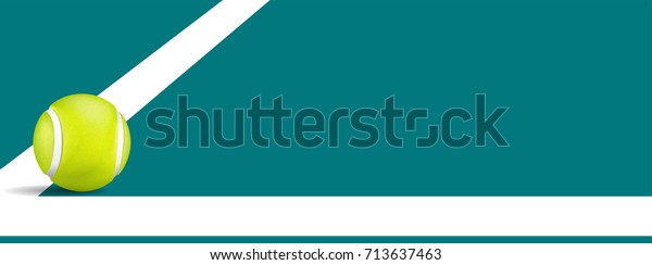 Tennis Ball Falling On Line Vector Stock Vector (Royalty Free) 713637463
