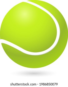 Tennis Ball Realistic Vector Graphics Stock Vector (Royalty Free ...