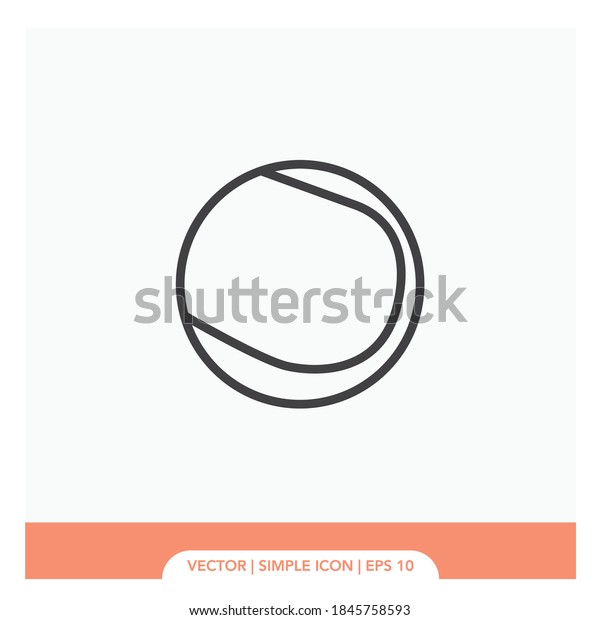 Tennis Ball Symbol Icon Vector Illustration Stock Vector (Royalty Free ...