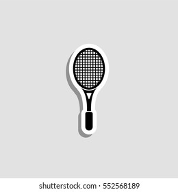 Tennis Racket Icon Vector Sticker Stock Vector (Royalty Free) 552568189 ...
