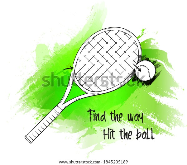 Tennis Racket Labyrinth Game Vector Stock Vector (Royalty Free ...