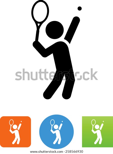 Tennis Serve Icon Stock Vector (Royalty Free) 258566930 | Shutterstock