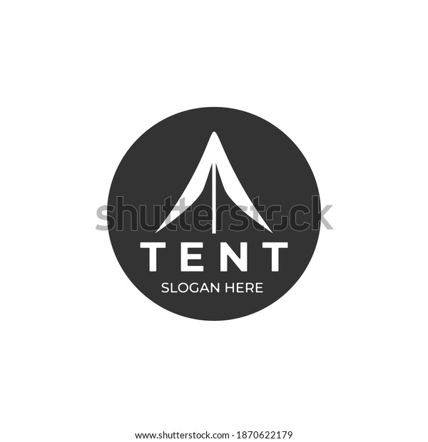 Tent Badge Logo Vector Illustration Template Stock Vector (Royalty Free ...
