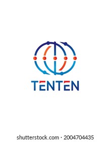 Tenten Modern Creative Vector Logo Template Stock Vector (Royalty Free ...