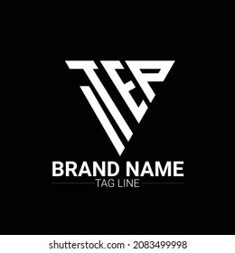 Tep Monogram Logo Design Concept Stock Vector (Royalty Free) 2083499998