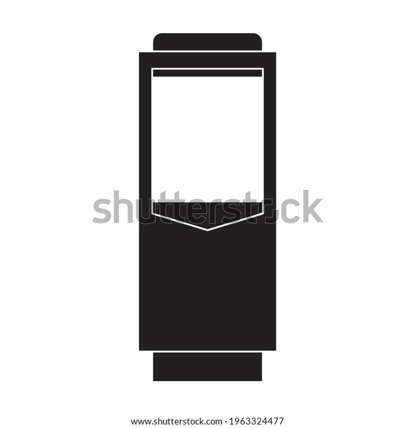 Terminal Bank Vector Black Icon Vector Stock Vector (Royalty Free ...
