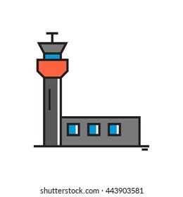 Terminal Building Icon Stock Vector (Royalty Free) 443903581