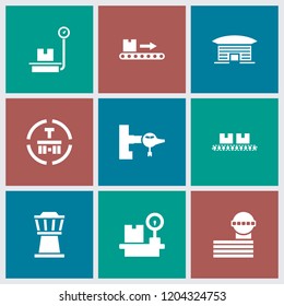 Terminal Icon Collection 9 Terminal Filled Stock Vector (Royalty Free ...