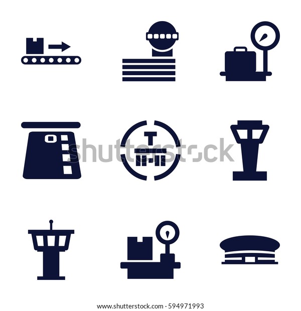 Terminal Icons Set Set 9 Terminal Stock Vector (Royalty Free) 594971993 ...