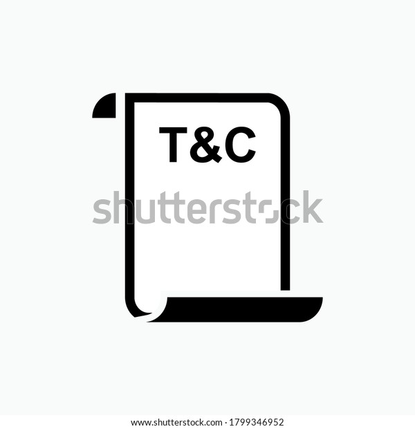 Terms Conditions Icon Agreement Document Symbol Stock Vector (Royalty ...
