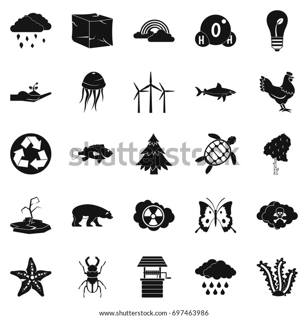 Terra Icons Set Simple Set 25 Stock Vector (Royalty Free) 697463986 ...