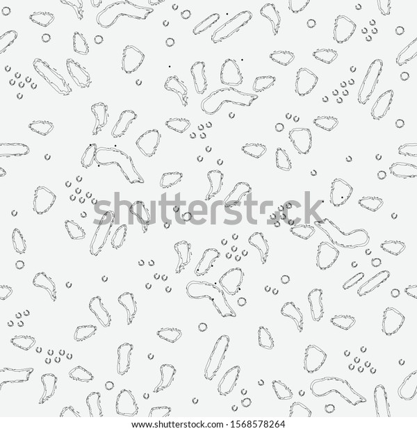 Terracotta Abstract Seamless Pattern Modern Digital Stock Vector