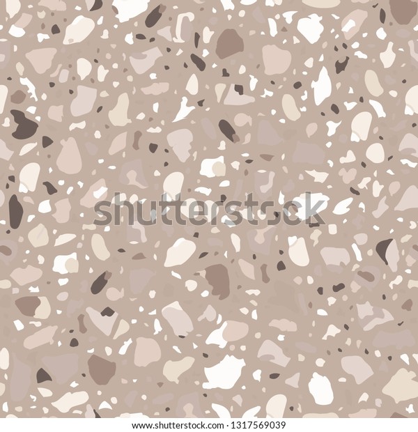 Terrazzo Flooring Seamless Grey Pattern Texture Stock Vector (Royalty ...