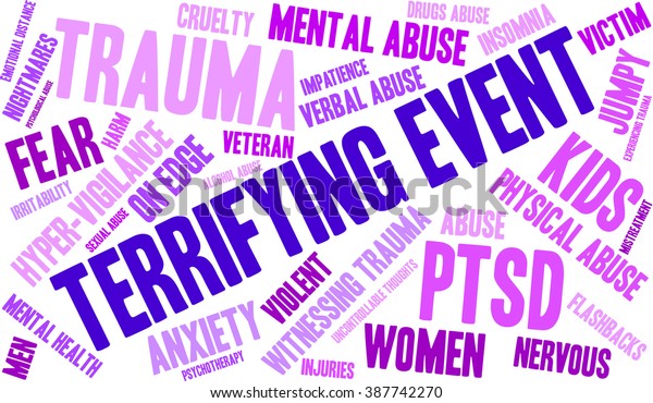 Terrifying Event Word Cloud On White Stock Vector (Royalty Free ...