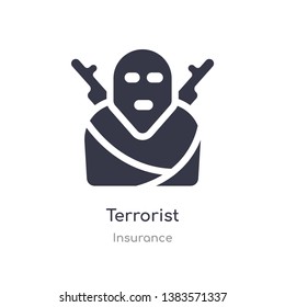 Terrorist Icon Isolated Terrorist Icon Vector Stock Vector (Royalty ...