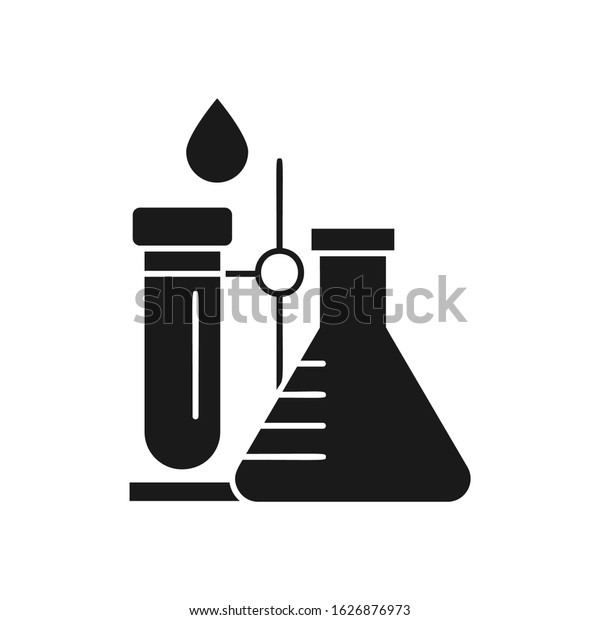 Test Blood Laboratory Icon Simple Hematology Stock Vector (Royalty Free ...