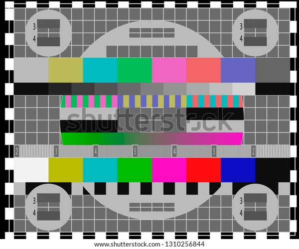 Test Card Tv Rainbow Colored Stripes: เวกเตอร์สต็อก (ปลอดค่าลิขสิทธิ์ ...
