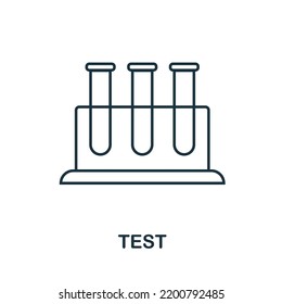 Test Icon Simple Element Medical Services Stock Vector (Royalty Free ...