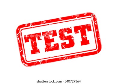 Test Rubber Stamp Vector Illustration Stock Vector (Royalty Free ...