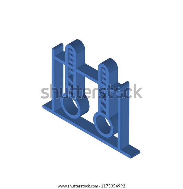 Test Tube Isometric Left Top View Stock Vector (Royalty Free ...