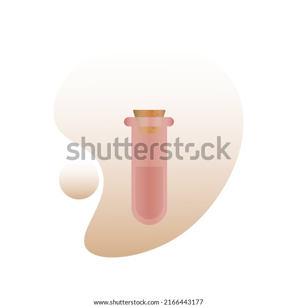Test Tube Pink Liquid Vector Illustration Stock Vector (Royalty Free ...