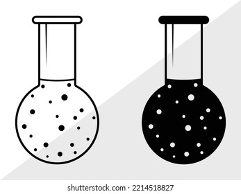 Test Tube Svg Printable Vector Illustration Stock Vector (Royalty Free ...