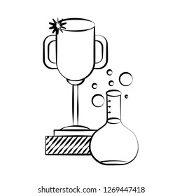 Test Tube Trophy Back Stock Vector (Royalty Free) 1269447418 | Shutterstock
