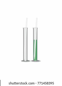 Test Tubes On White Background Stock Vector (Royalty Free) 771458395 ...