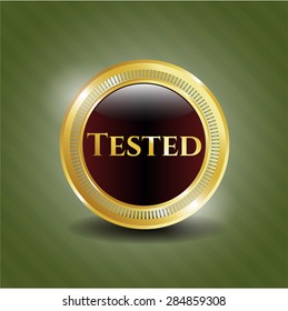 Tested Gold Badge Stock Vector (Royalty Free) 284859308 | Shutterstock