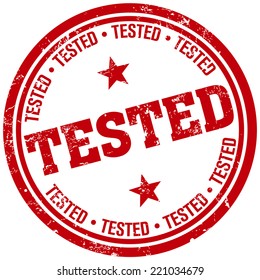 Tested Rubber Stamp Stock Vector (Royalty Free) 221034679 | Shutterstock