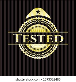 Tested Shiny Badge Vector Illustration Detailed: เวกเตอร์สต็อก (ปลอดค่า ...