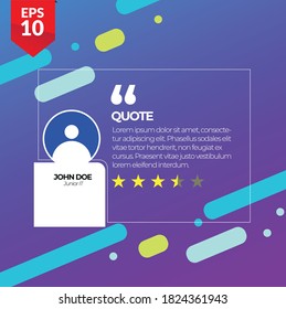 418 Quote Placeholder Images, Stock Photos & Vectors | Shutterstock