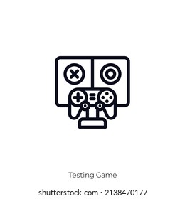 Testing Game Icon Outline Style Icon Stock Vector (Royalty Free ...