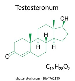 Testosterone Formula Chemical Structure Testoterone Schematic Stock ...