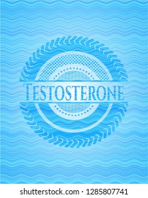 Testosterone Light Blue Water Wave Emblem Stock Vector (Royalty Free ...