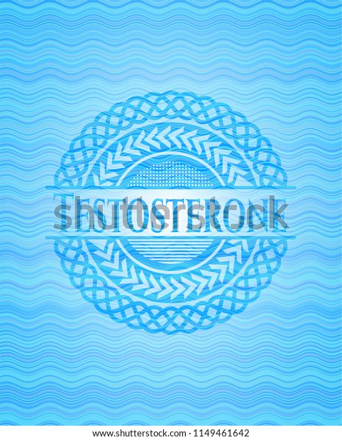 Testosterone Light Blue Water Wave Badge Stock Vector (Royalty Free ...