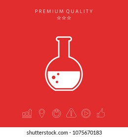 Testtube Bubbles Symbol Icon Stock Vector (Royalty Free) 1075670183 ...