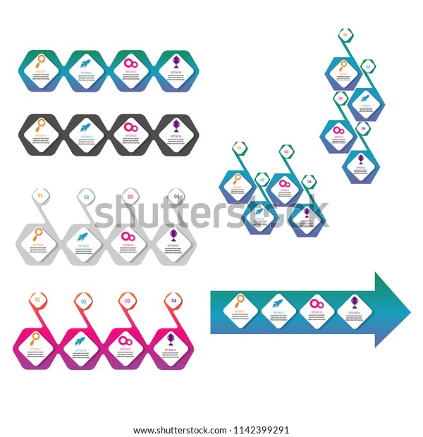 Tetragon Creative Modern Timeline Infographic Template Stock Vector ...