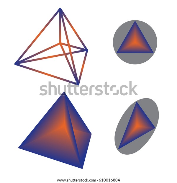 Tetrahedron Stock Vector (Royalty Free) 610016804 | Shutterstock