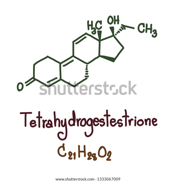 Tetrahydrogestrinone Thg Known By Nickname Clear Stock Vector (Royalty ...