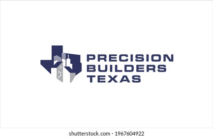 Texas Building Logo Vector Icon Illustration Stock Vector (Royalty Free ...