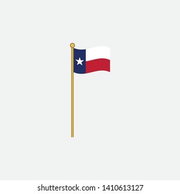 Texas Flag Graphic Element Illustration Template Stock Vector (Royalty ...