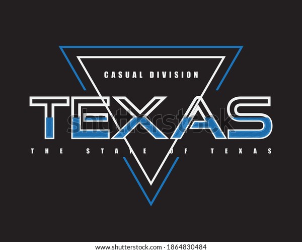 Texas Letter Graphic Vector Illustration Creative Stock Vector (Royalty ...