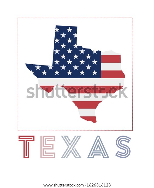 Texas Logo Map Texas Us State Stock Vector (Royalty Free) 1626316123 ...