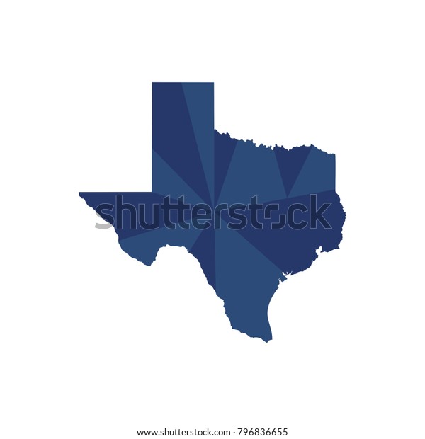 Texas Map Texas Icon Texas Symbol Stock Vector (Royalty Free) 796836655 ...