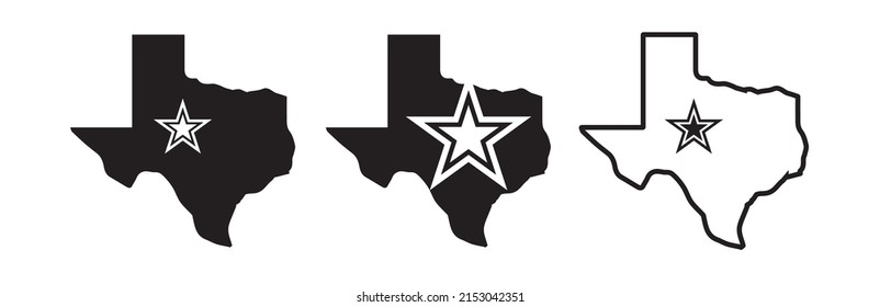 Texas Shape Silluet Texas Logo Vector Stock Vector (Royalty Free ...